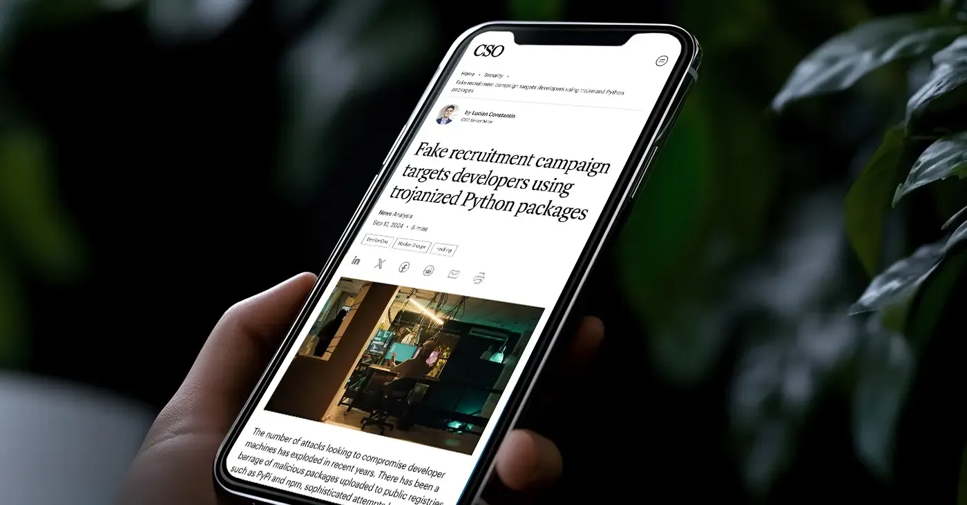 CSO: Fake recruitment campaign targets developers using trojanized Python packages | ReversingLabs