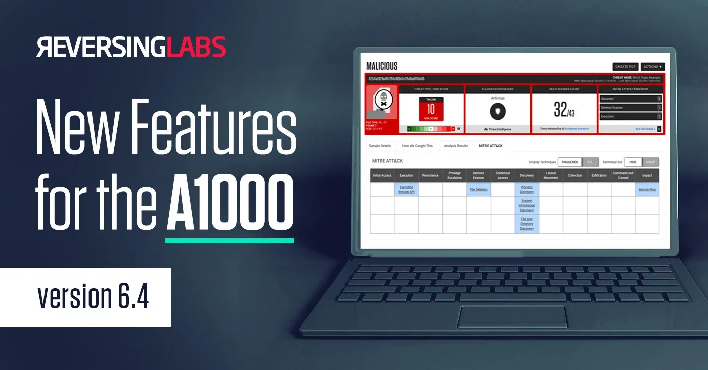 New Features for the A1000, version 6.4 | ReversingLabs