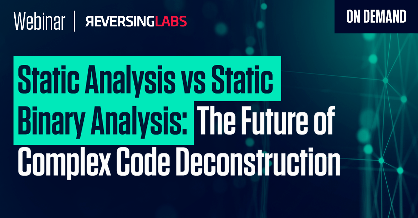 Webinar Static Analysis Vs Static Binary Analysis